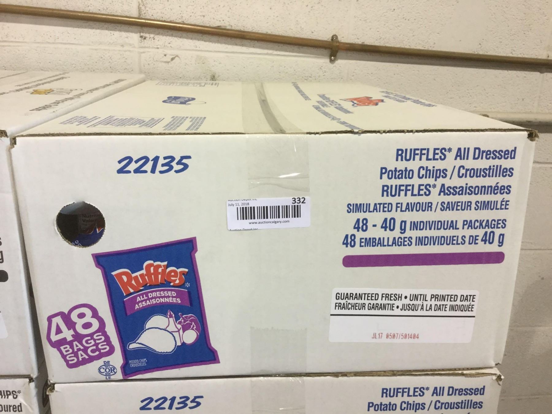 Case of Ruffles All Dressed Chips (48 x 40g)