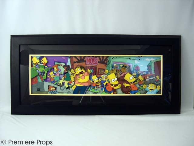 The Simpsons Movie Opening Sequence LE Hand Painted Cel Framed