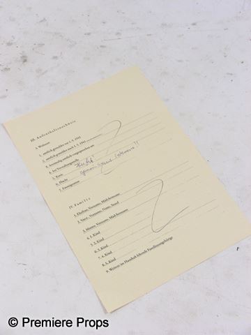 Inglourious Basterds Col. Hans Landa (Christoph Waltz) Hero Paperwork ...