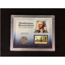 WASHINGTON BICENTENNIAL COIN AND STAMP SET