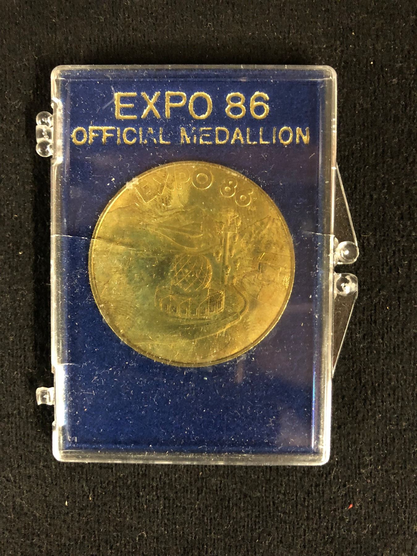 EXPO 86 OFFICIAL COIN MEDALLION