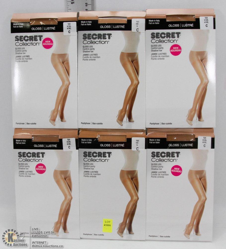 LOT OF 6 SECRET COLLECTION PANTYHOSE