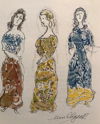 Marc Chagall Lithograph - Firebird: The Ballet Dancer