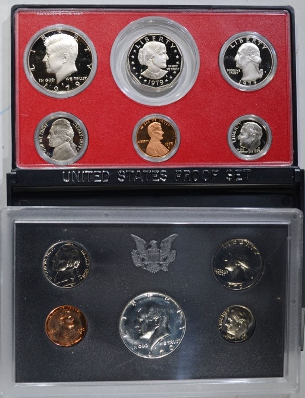 1970-1979 U.S. PROOF SETS 10-SETS IN ORIG PACKAGIN