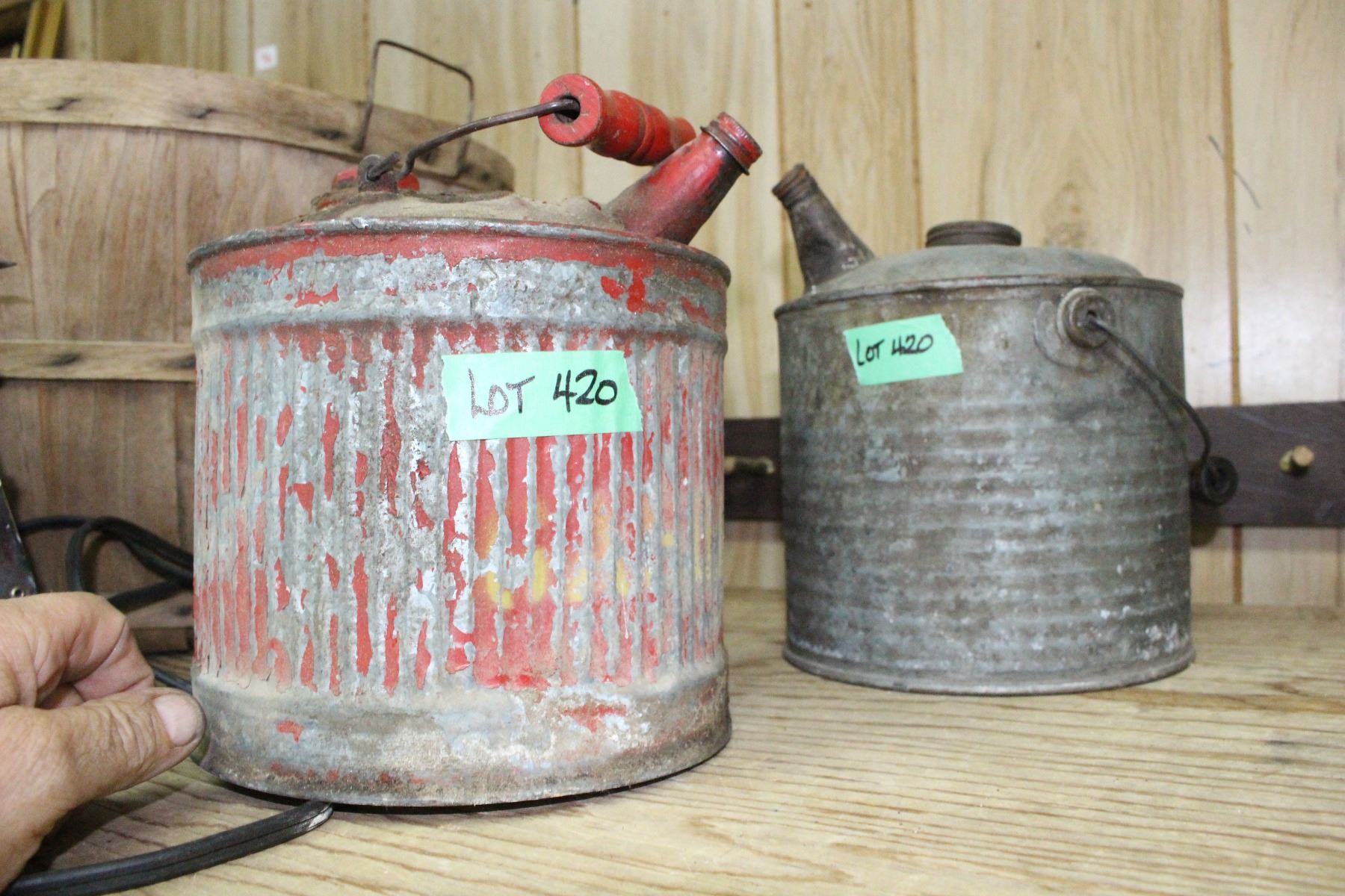 2 Old Gas Cans