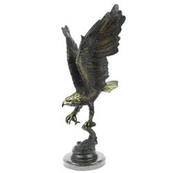 Eagle Catch Fish Bronze Sculpture