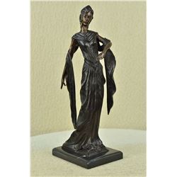 Theater Jazz Singer Actress Dancer Bronze Sculpture
