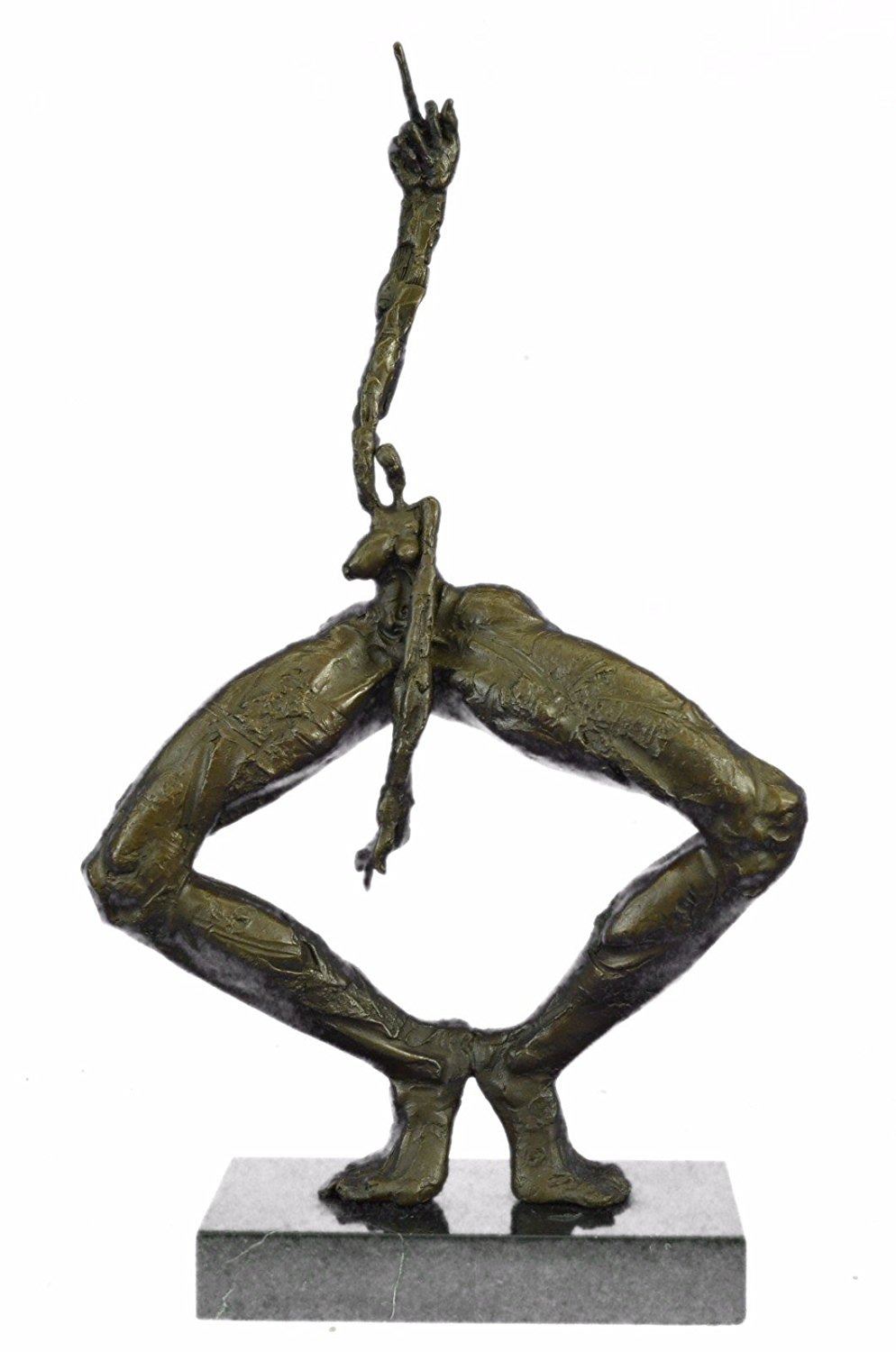 Exaggerated Woman Form Bronze Sculpture