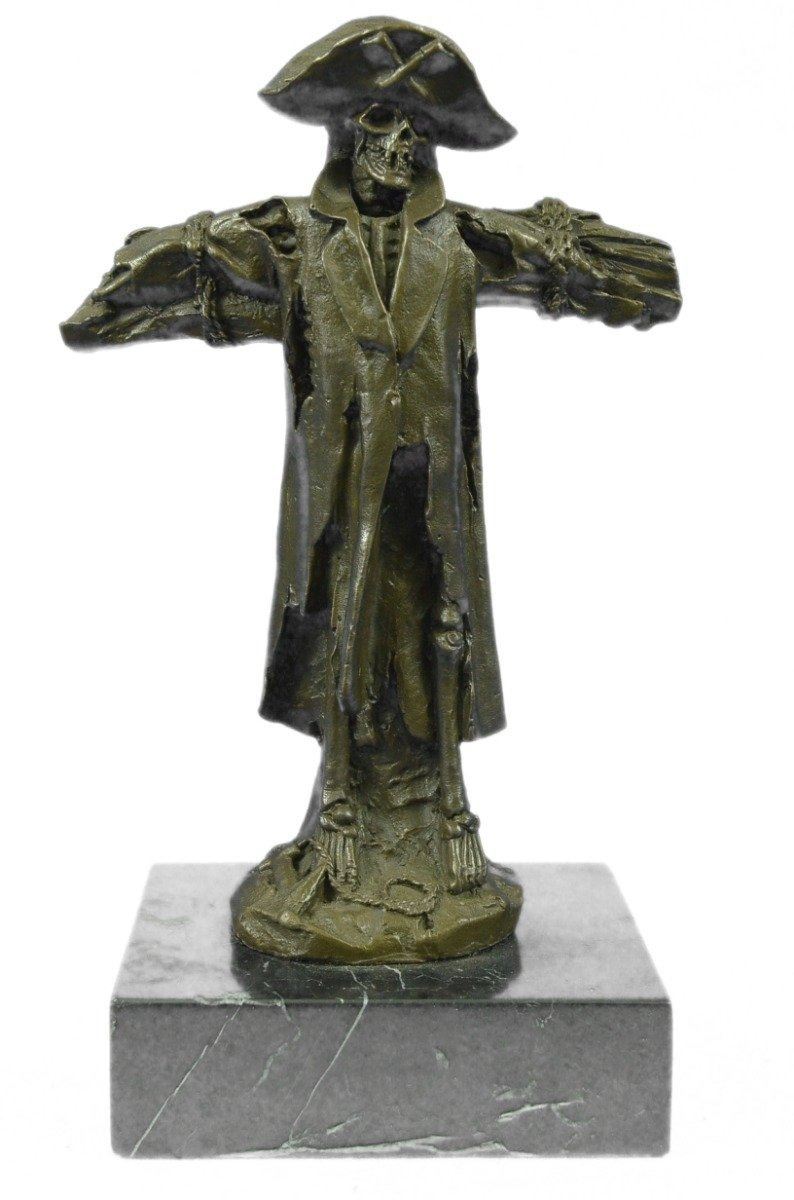 Chained Caribbean Pirate Skeleton Bronze Sculpture