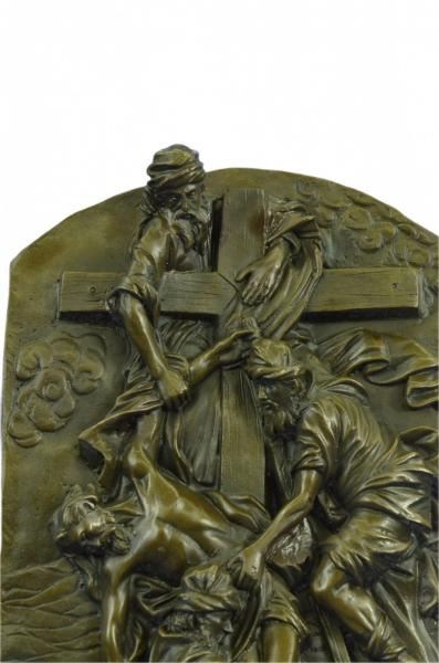 Wall Bas Relief Religious Bronze Sculpture