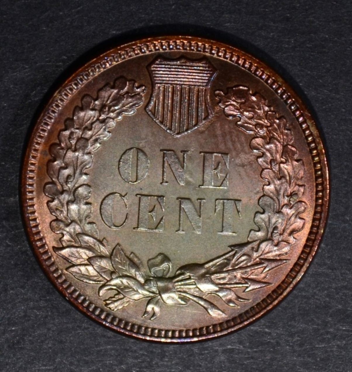 1882 INDIAN CENT, CH BU+