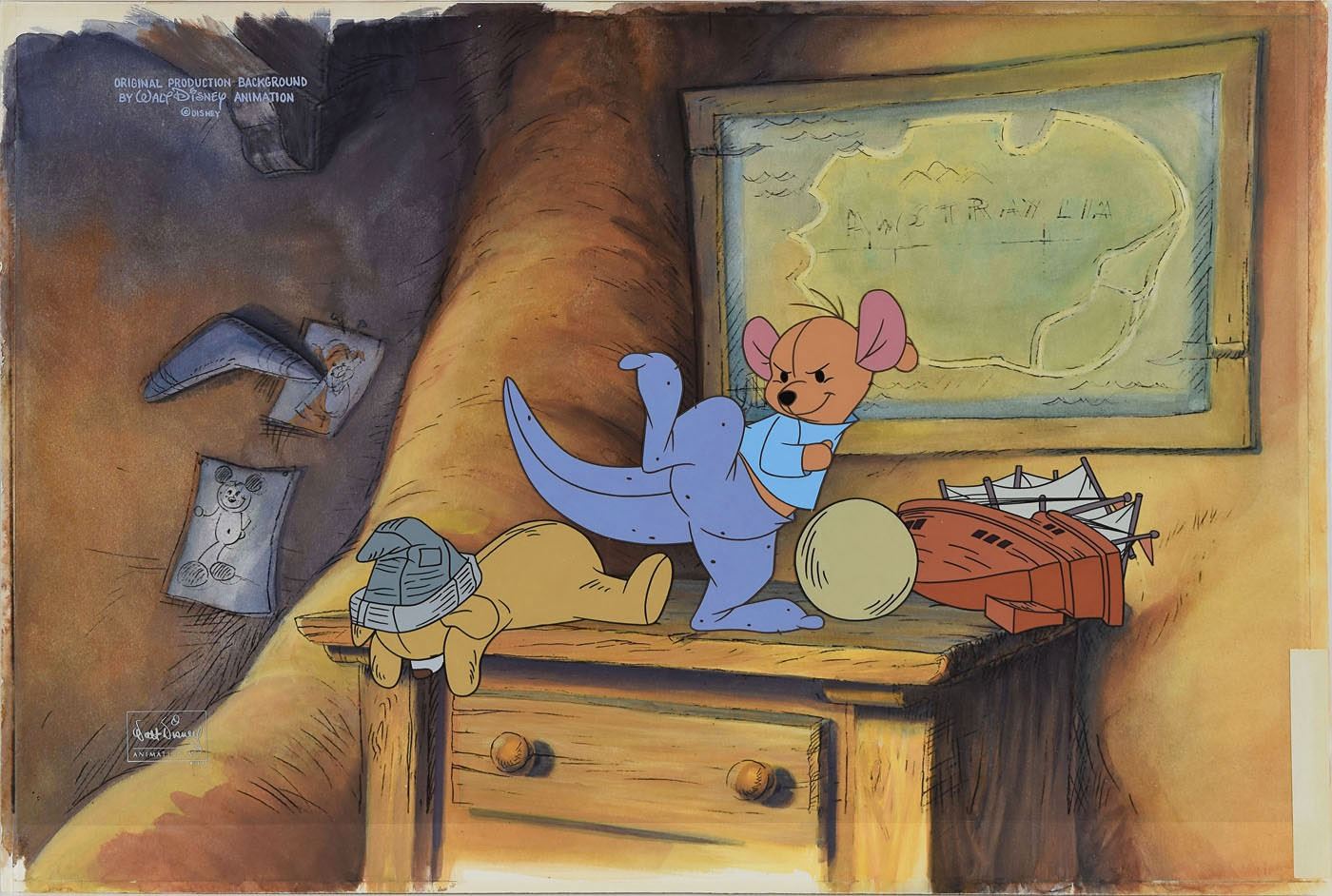Roo Production Key Master Background Set Up From The Tigger Movie