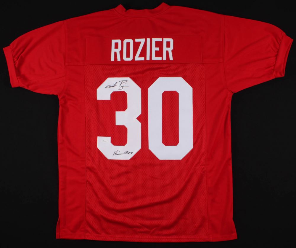 Mike Rozier Signed Nebraska Cornhuskers Jersey Inscribed "Heisman 1983 ...