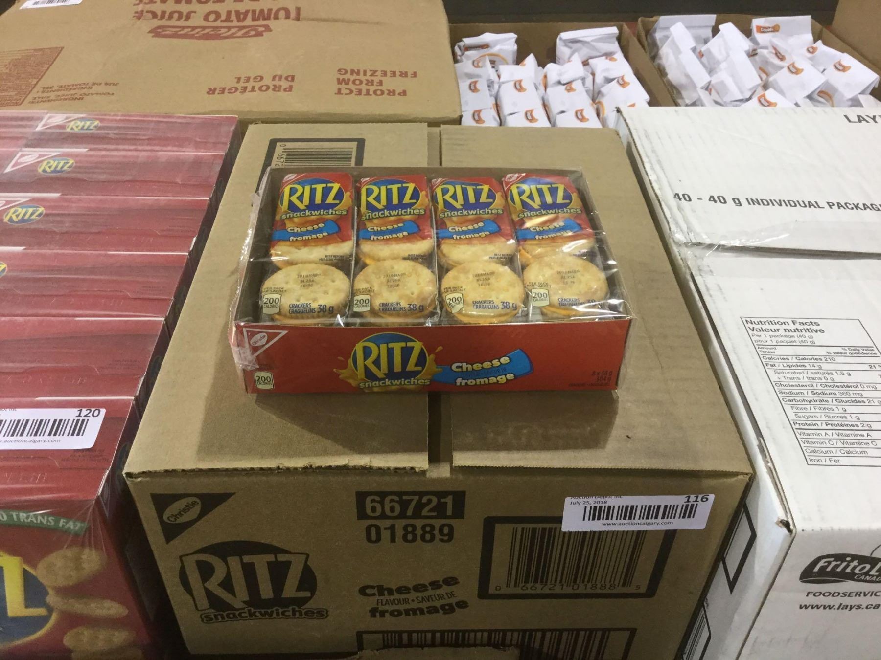 Case Ritz Cheese Sandwich crackers