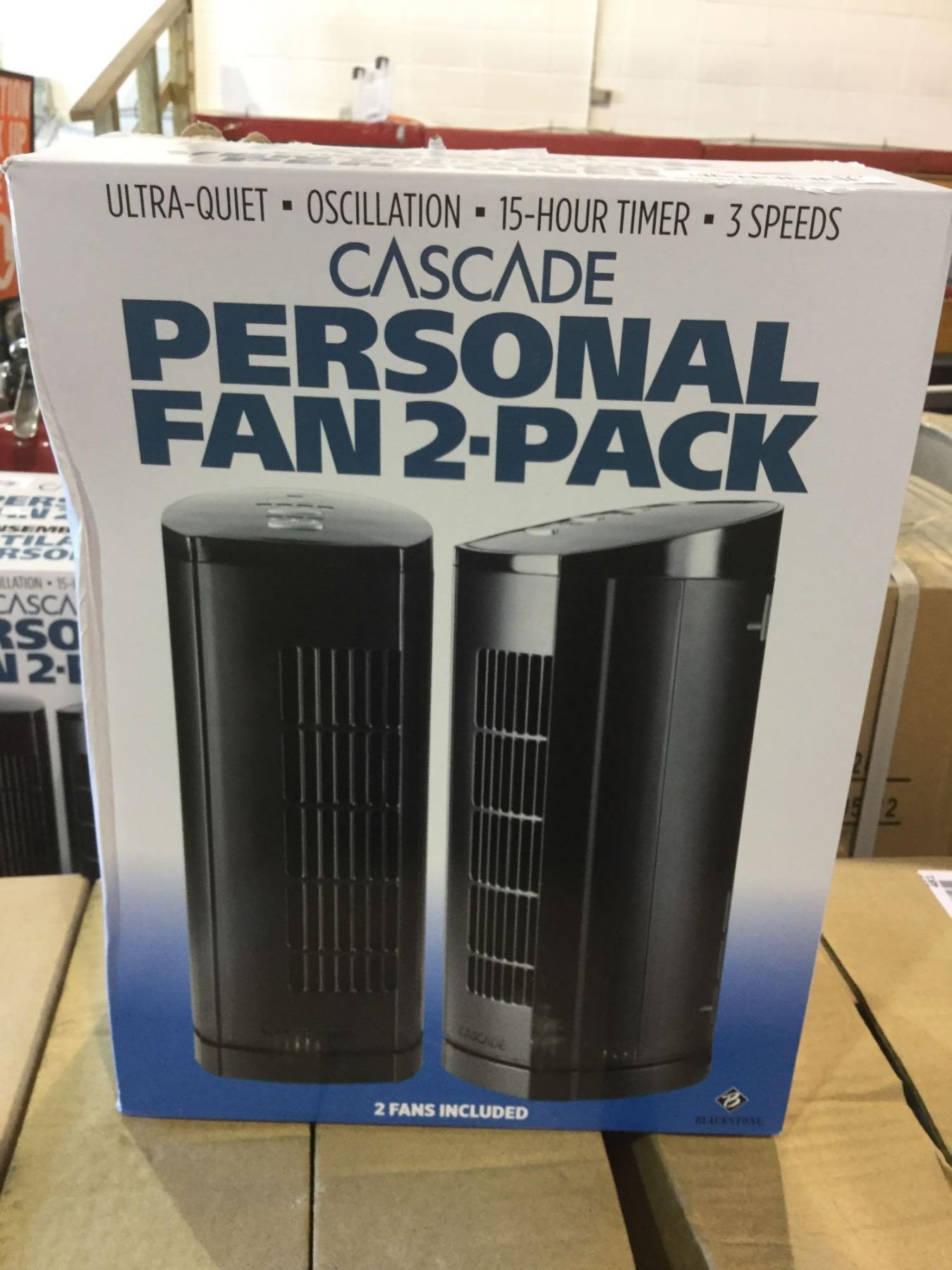 Cascade Personal Fan 2-Pack