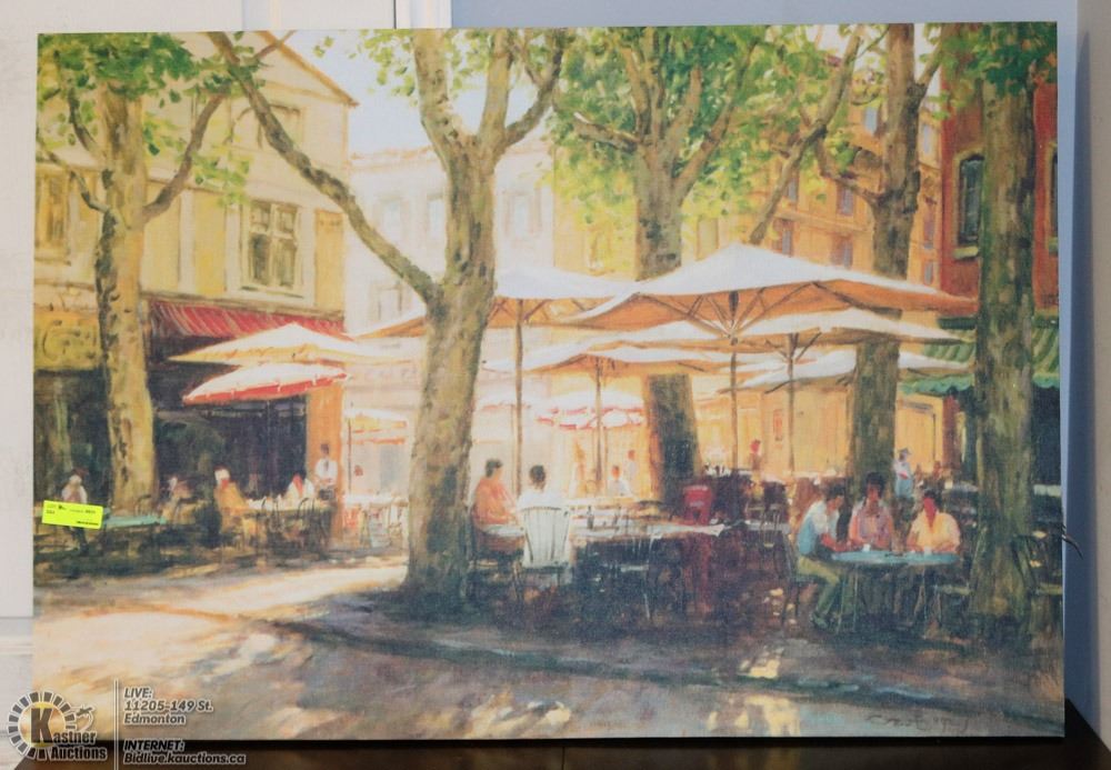 LARGE STREET SCENE PRINT ON CANVAS