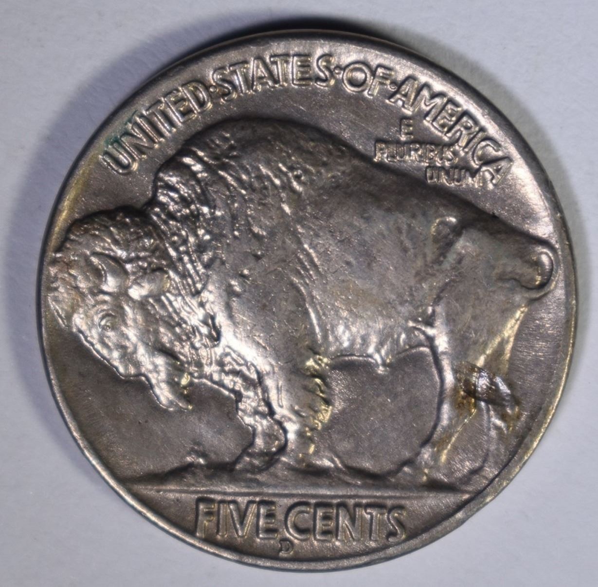 1913 D TYPE 2 BUFFALO NICKEL AU/BU