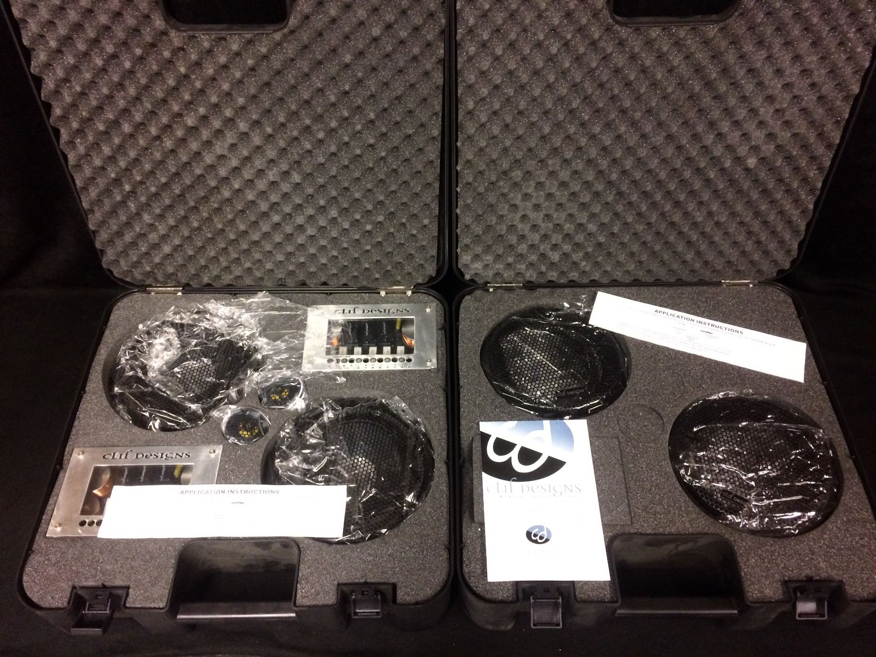 CLIFF DESIGNS COMPLETE SET OF COMPETITION SPEAKERS & CROSS OVERS FOR ...