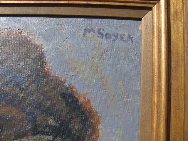 Moses Soyer, Dancers, Oil Painting