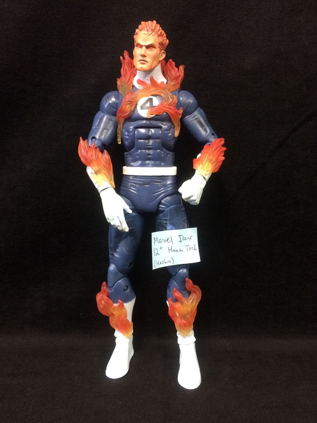 HASBRO MARVEL ICONS HUMAN TORCH 12" ACTION FIGURE