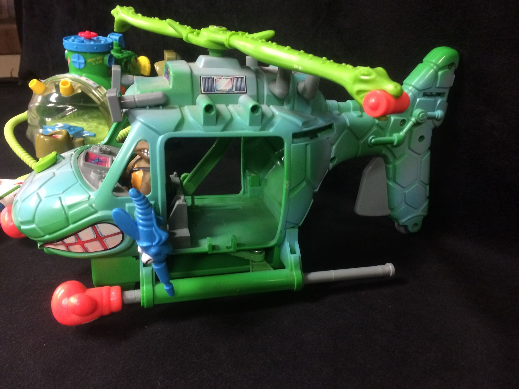 TEENAGE MUTANT NINJA TURTLES VEHICLE LOT (COPTOR/ SUBMARINE/ RAFT)