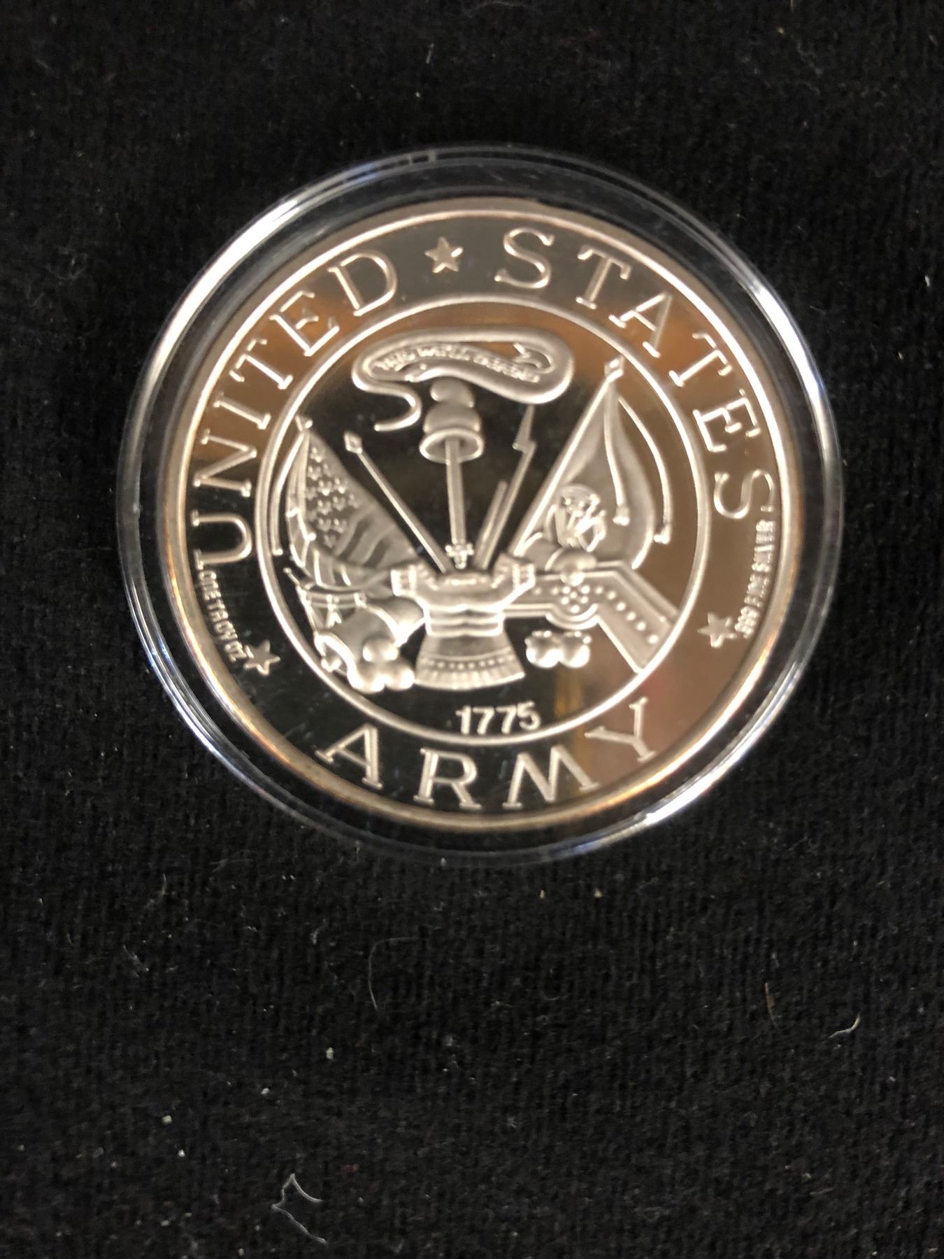 1775 U.S.A BAR ROUND COIN OPERATION DESERT STORM 1991 ARMY