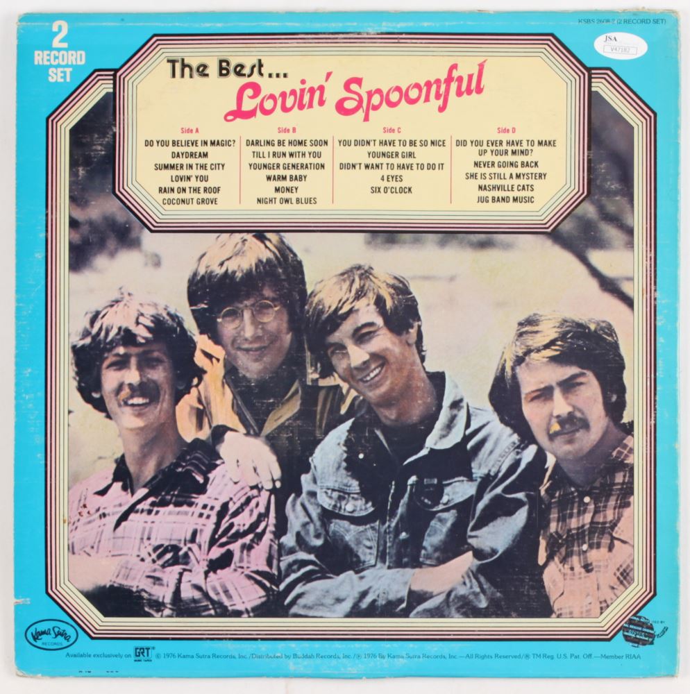 John Sebastian Joe Butler Steve Boone Signed The Lovin Spoonful The