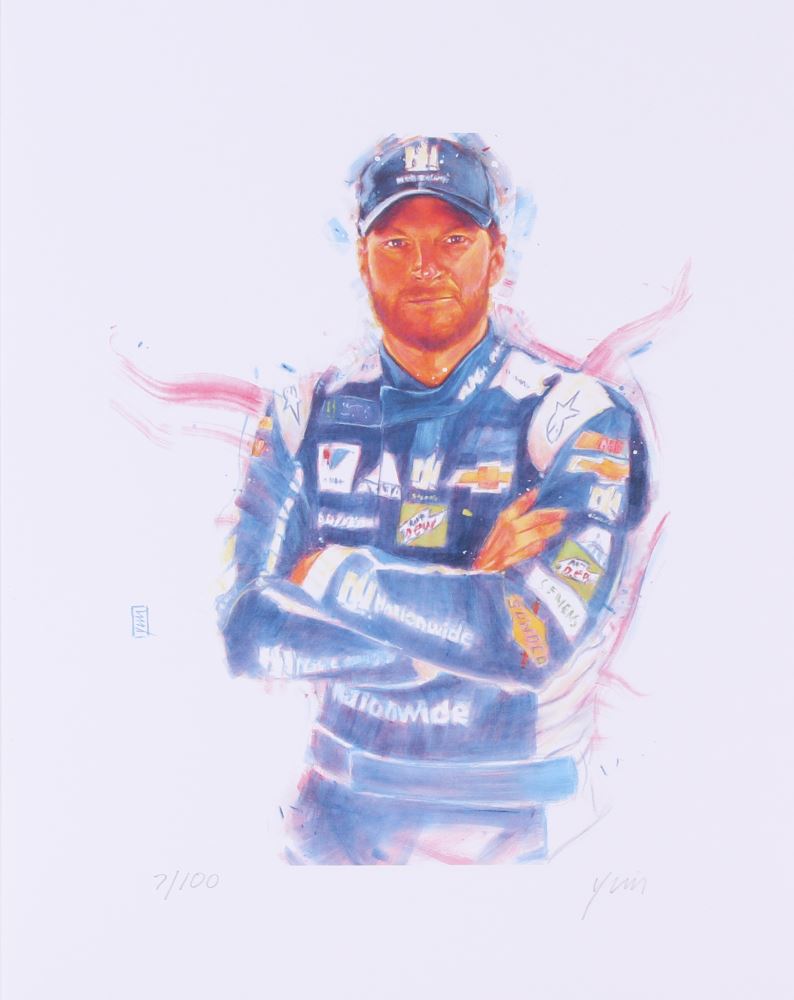 Dale Earnhardt Jr. NASCAR 11x14 Limited Edition Fine Art Print by John ...