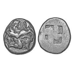 ANCIENT GREEK. Greek silver, 463-411 BC, Thracian Islands, Thasos, AR ...