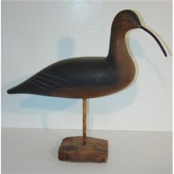 SICKLE-BILLED CURLEW CARVING