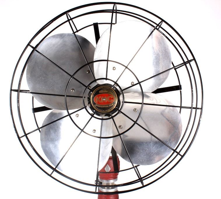 Early Art Deco KMC Whirlwind Adjustable Fan