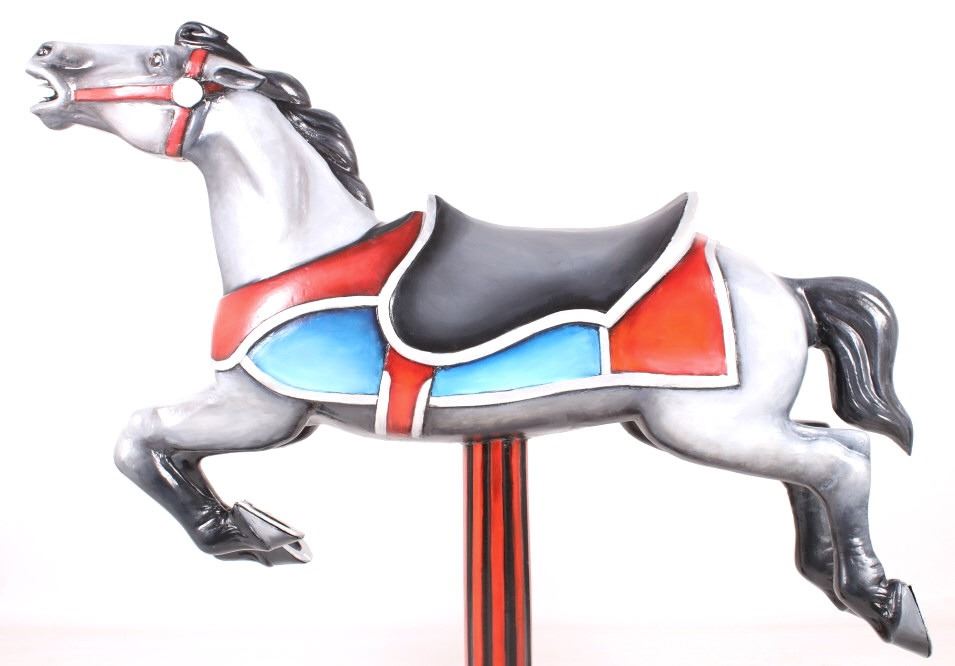 Coca-Cola Cast Aluminum Carousel Horse c.1950