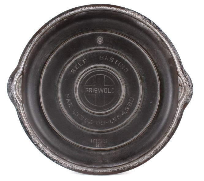 Griswold Number 8 & 9 Cast Iron Skillet w/ Lid