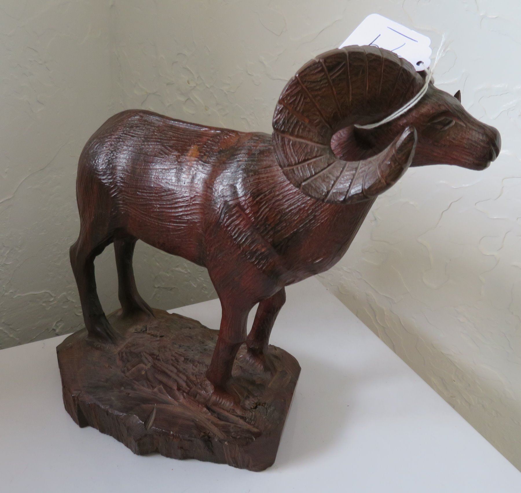 Ironwood Ram Carving