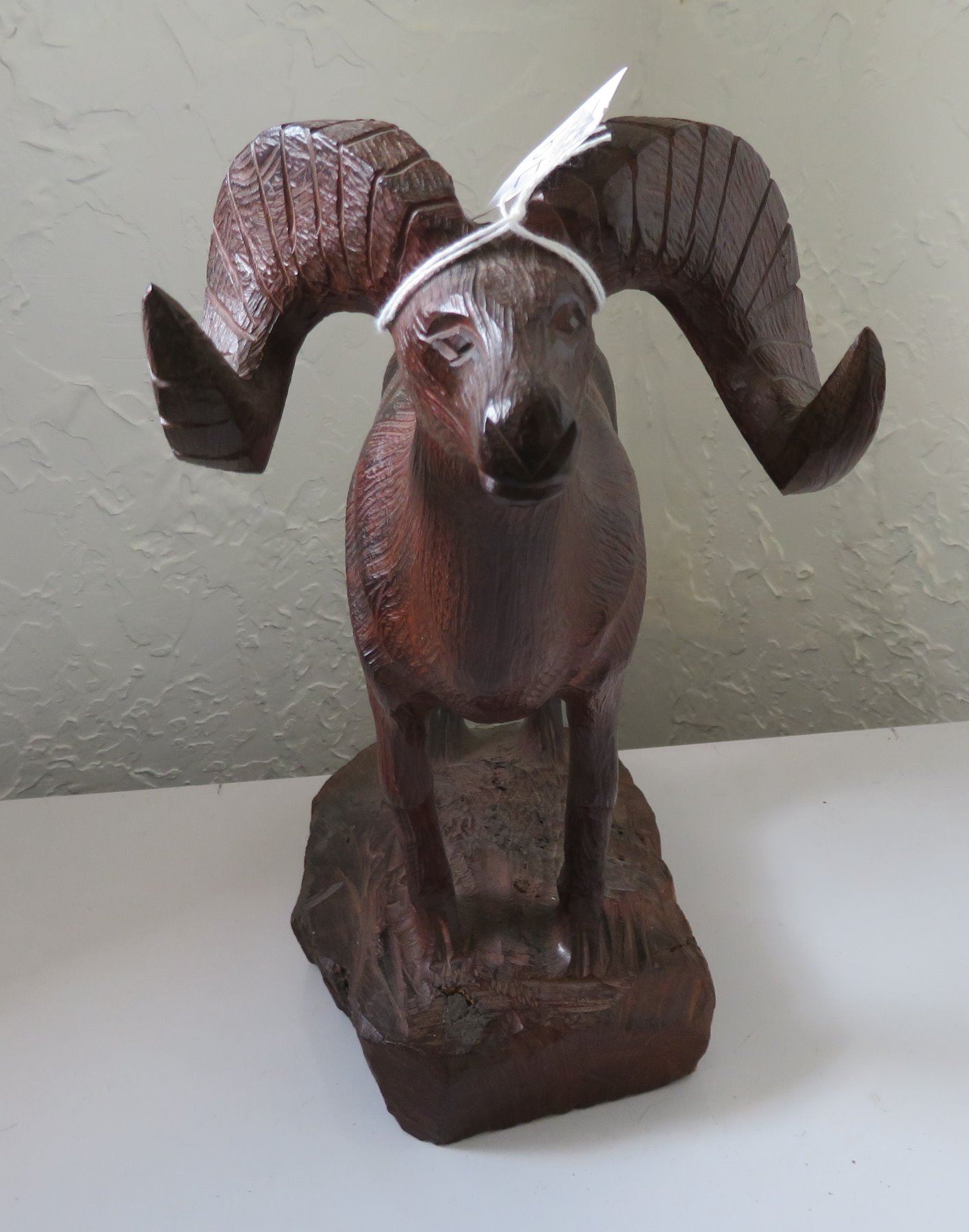 Ironwood Ram Carving
