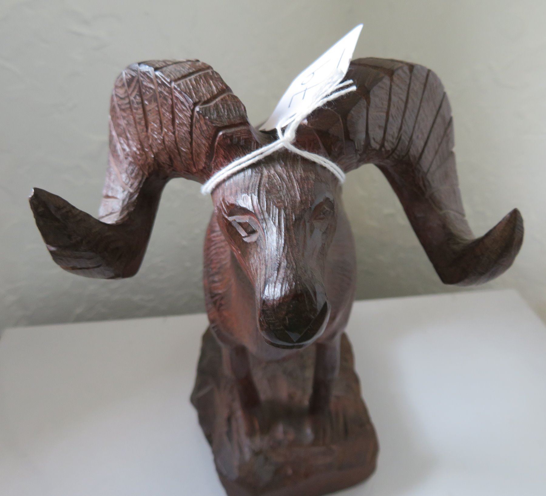 Ironwood Ram Carving