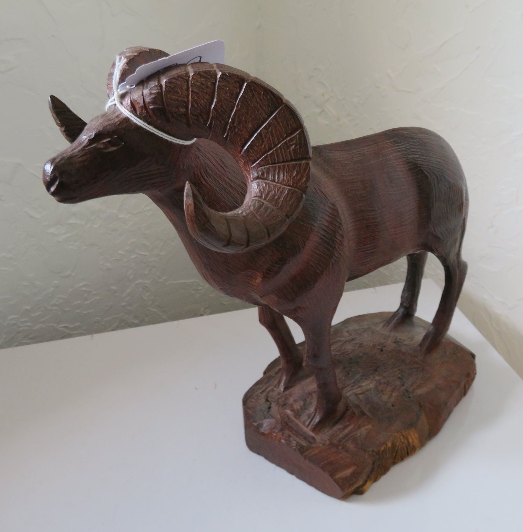 Ironwood Ram Carving