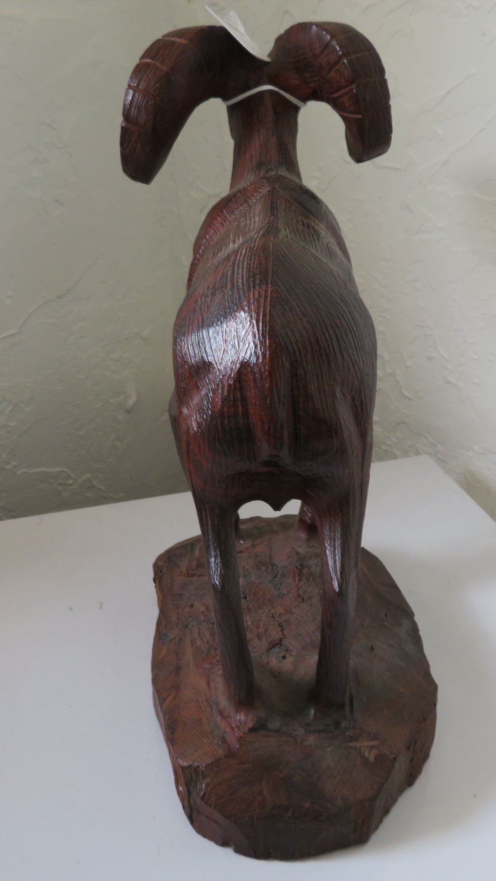 Ironwood Ram Carving