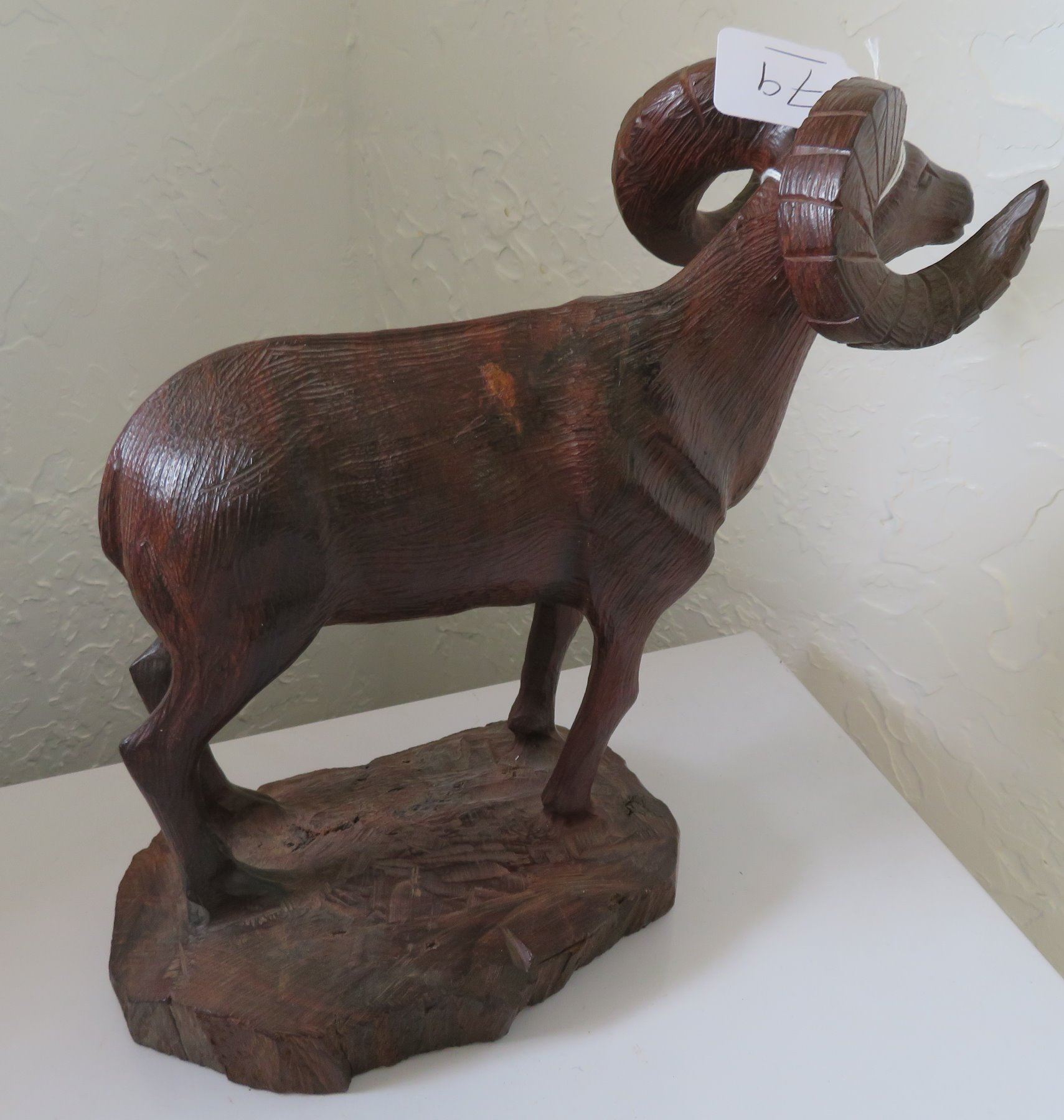Ironwood Ram Carving