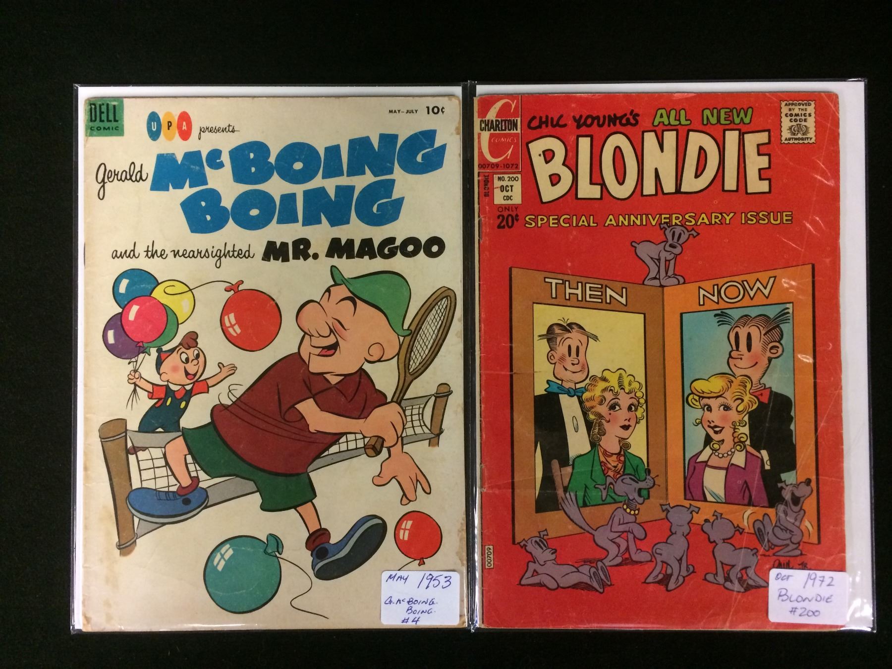 COMIC BOOK LOT (1953 McBOING BOING #4/ 1972 BLONDIE #200)