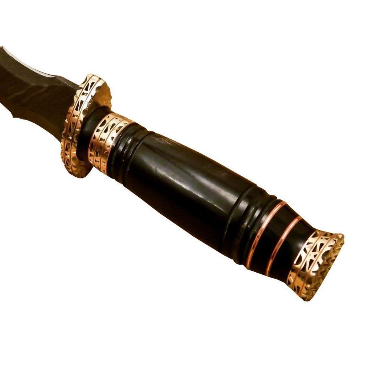 Beautiful Custom Hand Made Damascus Steel Hunting Dagger Knife Handle ...