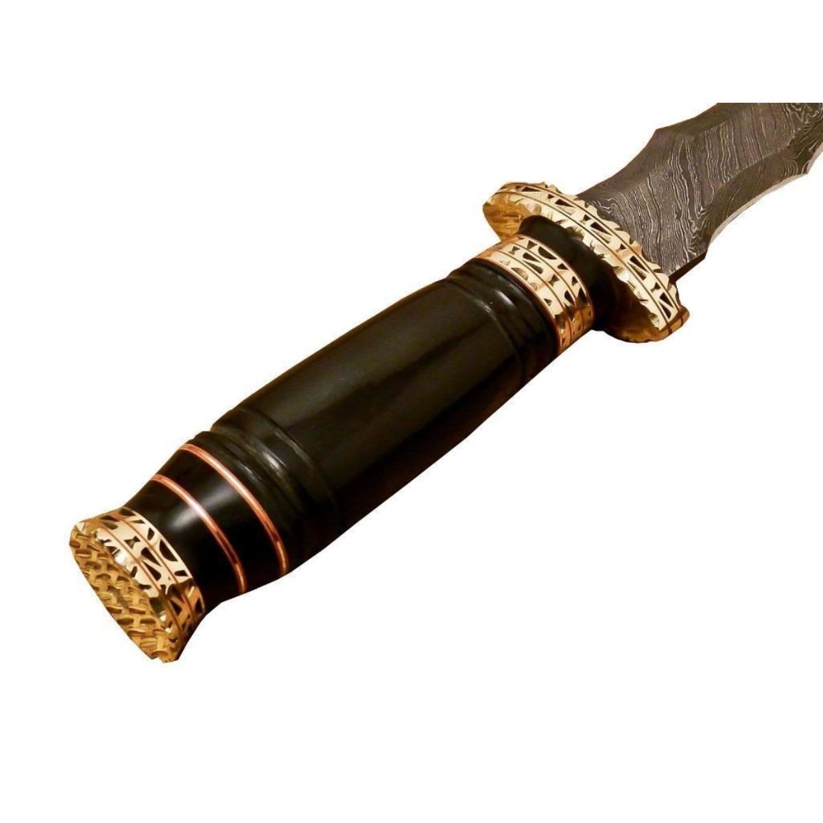 Beautiful Custom Hand Made Damascus Steel Hunting Dagger Knife Handle ...