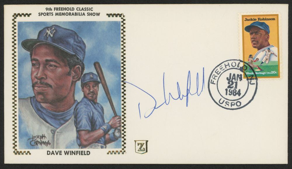 Dave Winfield Signed 1984 "9th Freehold Classic Sports Memorabilia Show ...