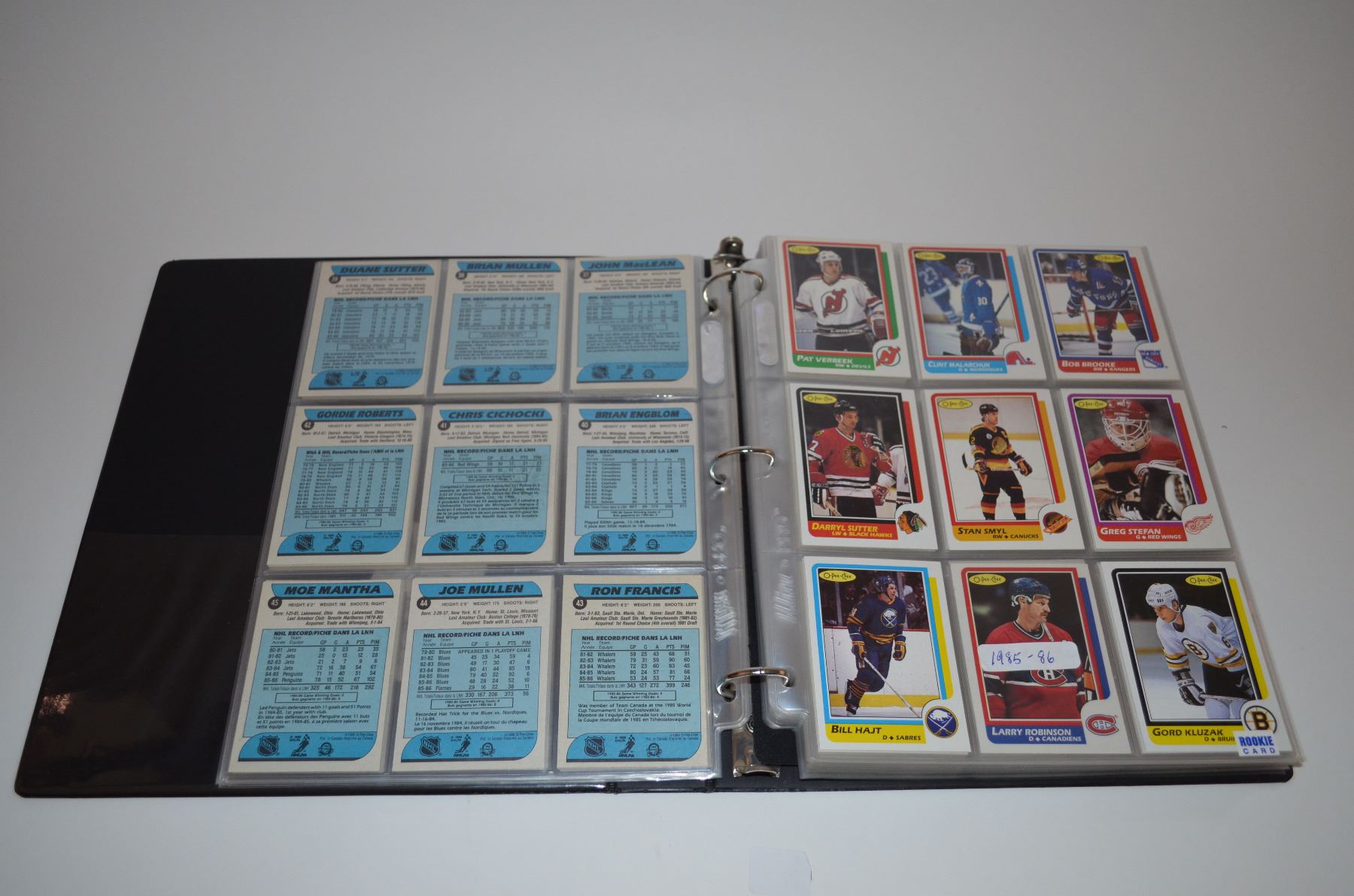 Binder - 1986-87 O-Pee-Chee
