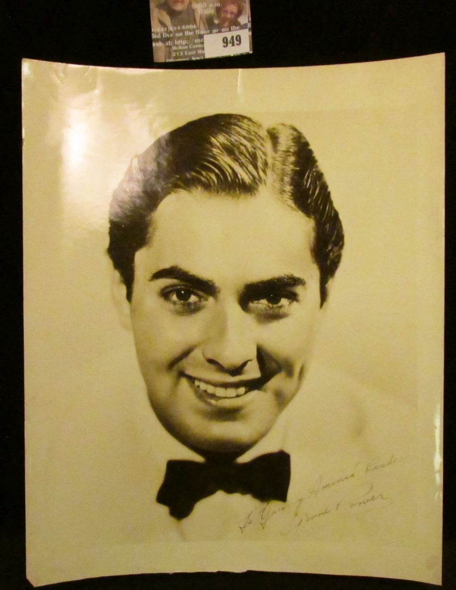 949 _ 8" x 10" Black and white autographed photo "To "Young America ...