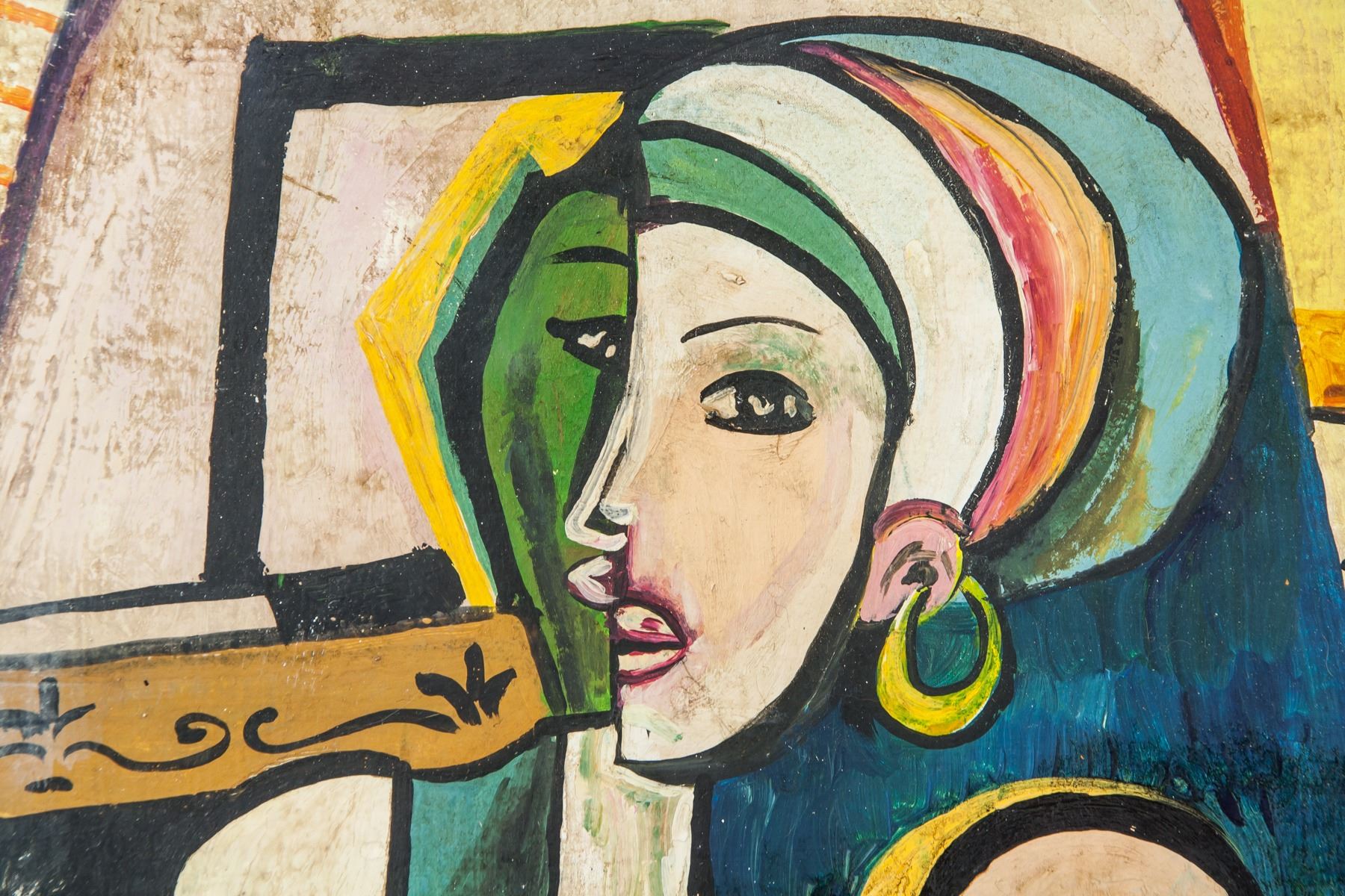 EMIL FILLA Czech 1882-1953 Oil on Canvas Cubist