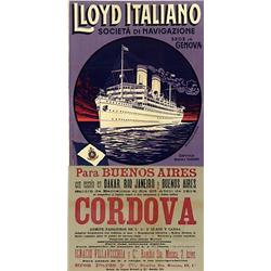 LLOYD ITALIANO. VAPOR "CORDOVA".