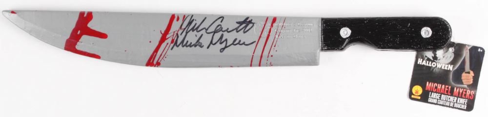 Nick Castle Signed "Halloween" Replica Butcher Knife Inscribed "Michael ...