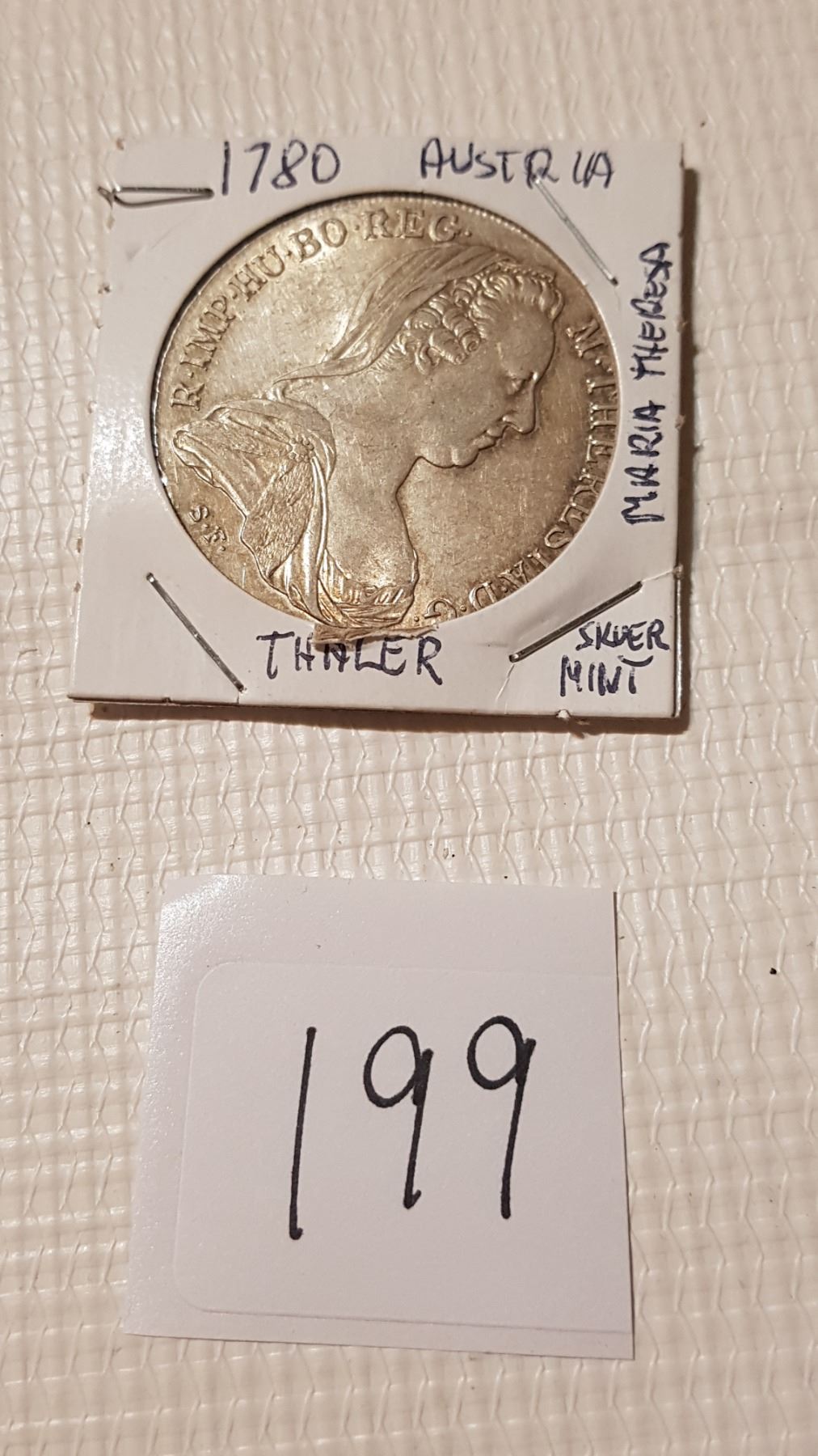 1780 AUSTRIA THALER, GIANT SILVER COIN