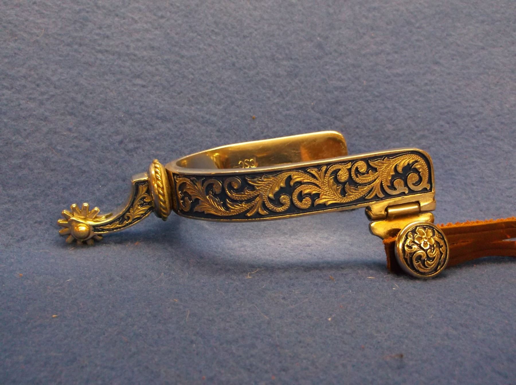 Marked CSC Spurs- Engraved- 12 Point Rowels